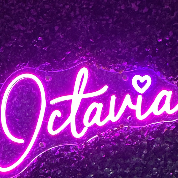 Custom Neon Sign Name for Kids Bedroom, Neon Sign Led Light Neon Signs ...