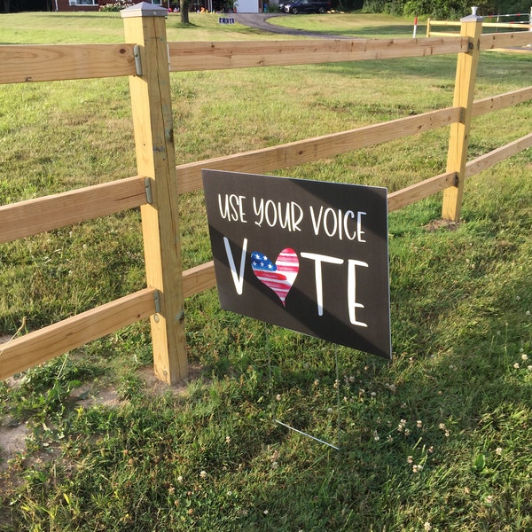 Vote Yard Sign, Political Yard Sign, Rally Sign, Register to Vote ...