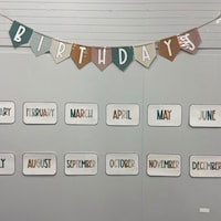 Boho Classroom Decor, Boho Birthday Bulletin Board - Etsy UK
