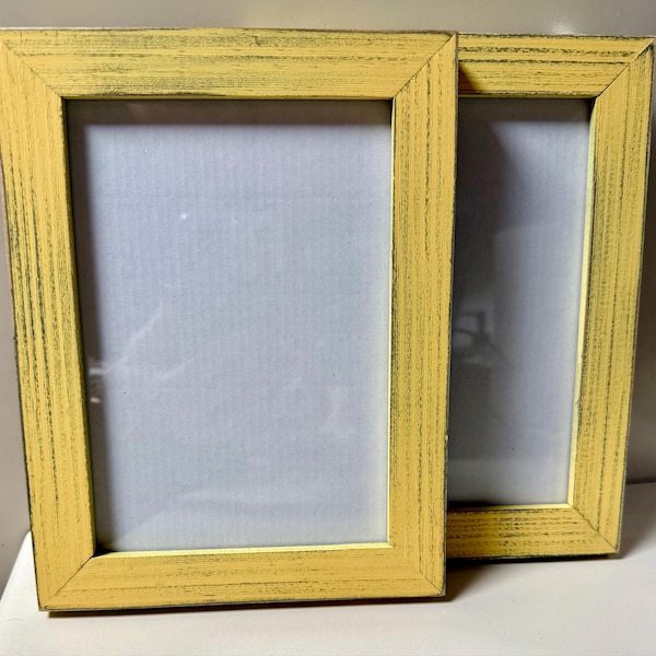 Beveled Brushed Gold Frame, Brushed Silver Picture Frame, Contemporary ...