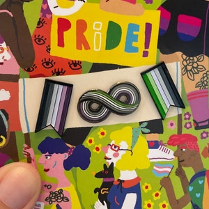 Non-binary Ribbon Pin Subtle Pride Flag Enamel LGBT LGBTQ - Etsy