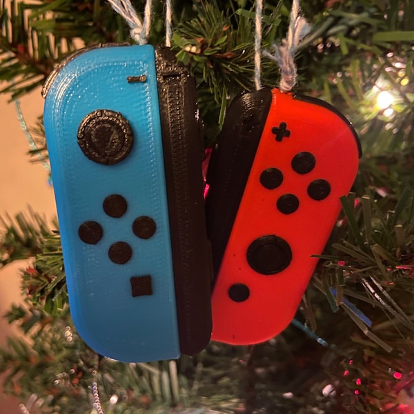 Miniature Nintendo Switch Joycons Perfect as Ornaments or Other ...