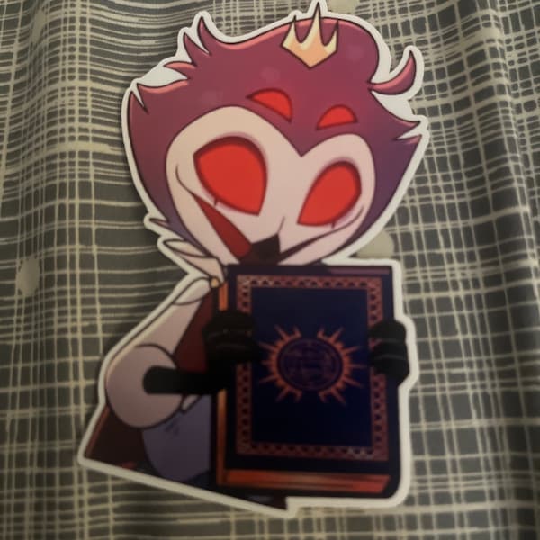 Helluva Boss Stolas Child With Grimoire Sticker - Etsy