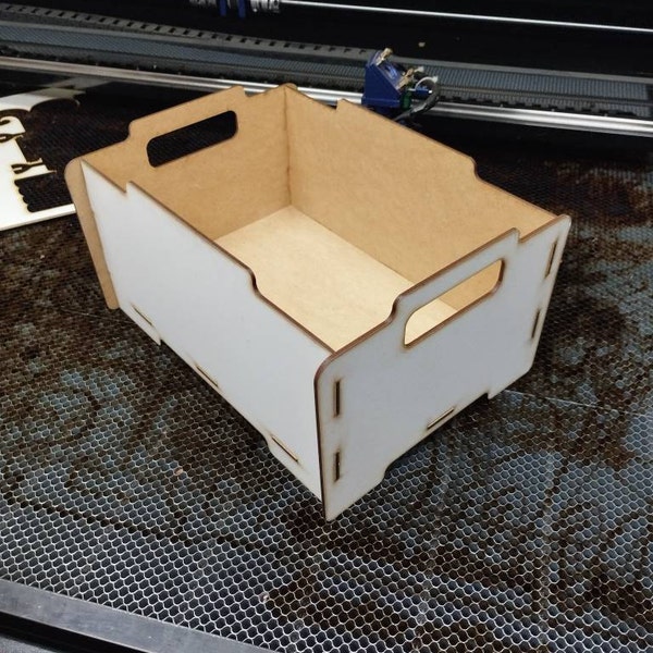 Laser Cut Stackable Storage Box Files, Laser Cut Wooden Box, Vector ...
