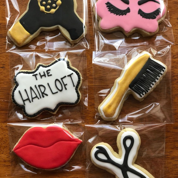 3 Piece Hair Beauty Salon Cookie Cutter Set Hair Dryer Brush Scissors ...