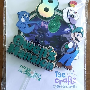 Luigis Mansion Inspired Cake Topper Custom - Etsy