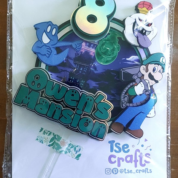 Luigi’s Mansion Inspired Cake Topper Custom - Etsy