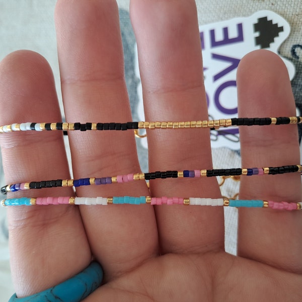 Transgender Bracelet, Subtle Pride, Trans Bracelet, Trans Pride, Lgbtq ...