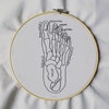 Anatomy Embroidery Pattern Bundle, Ribs Hand Foot Spine, Physical ...