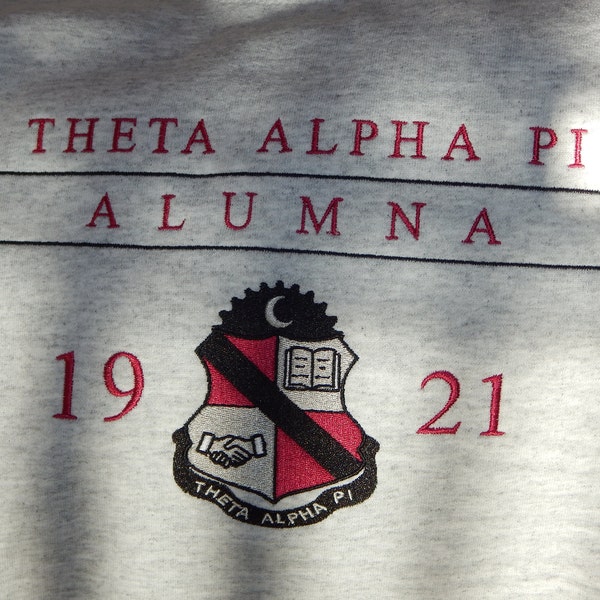 CUSTOMIZABLE Embroidered Sorority Crest Alumni Crewneck and Hoodie Big ...