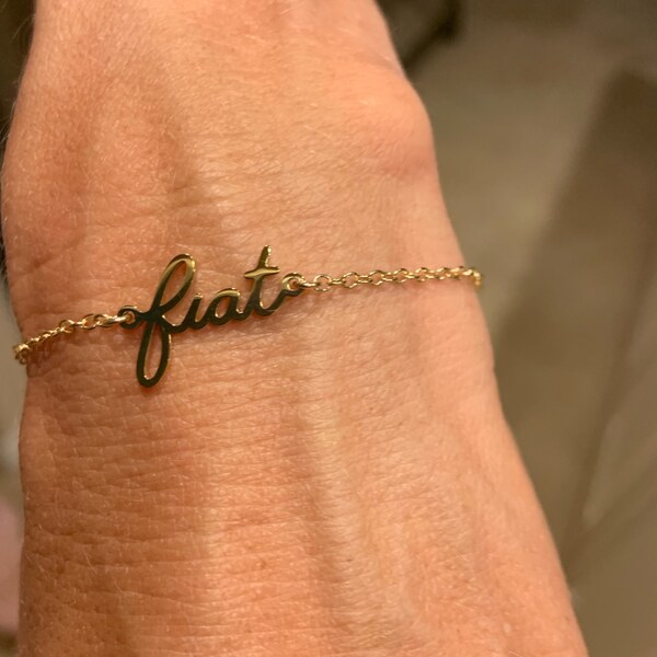 Fiat Bracelet With Lapis Stone, Catholic Gifts, Catholic Jewelry ...