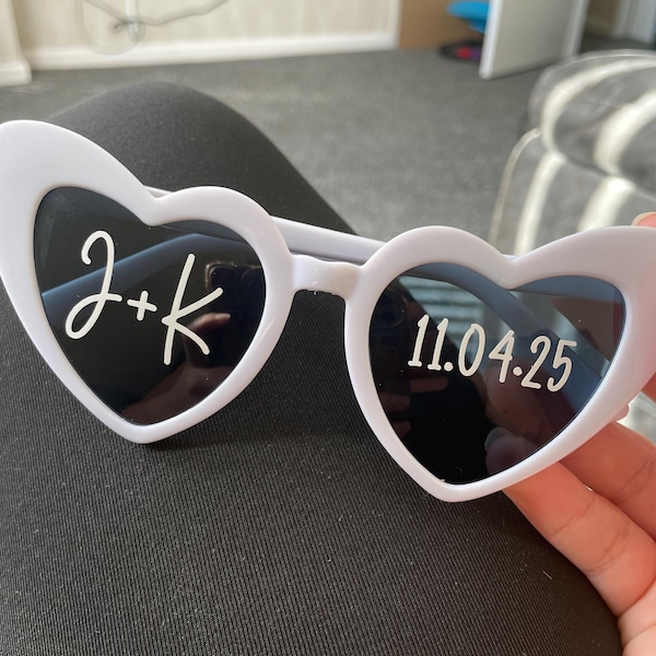 DIY STICKERS for Wedding SUNGLASSES| |wedding Personalised Sunglasses ...