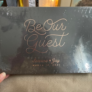 Wedding Guest Book Formal Wedding Hardcover Guestbook With - Etsy