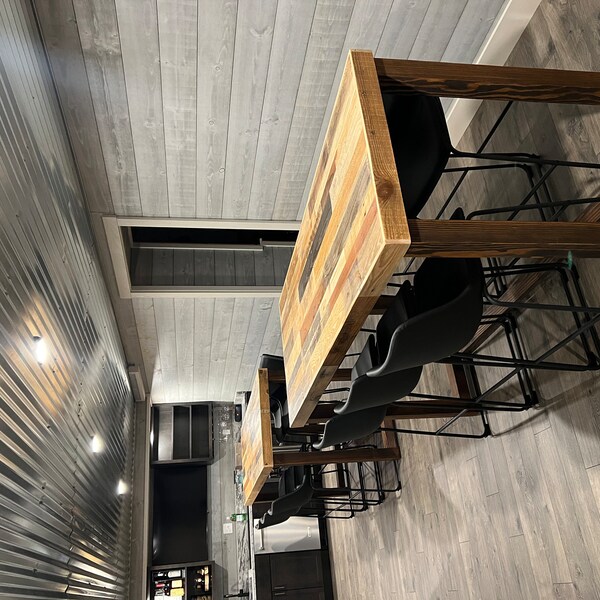 Basement Bar Table in Natural Finish | Hundreds of Sizes | Dining or ...
