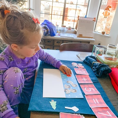 Rainy Day Math Homeschool Printable Counting Addition - Etsy