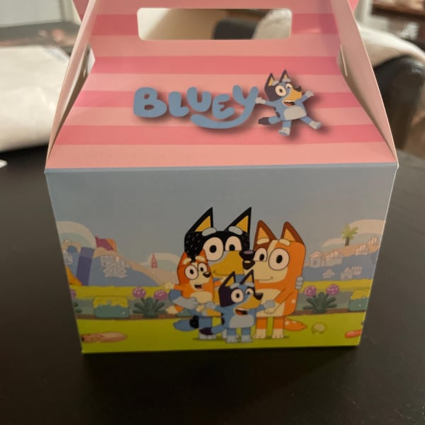 Blue Themed Party Favor Box | Blue or Pink Options - Etsy