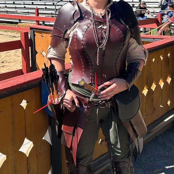 Female Armor Corset Cybele Full Set Larp Armor Original Cosplay