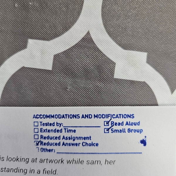 SPED Modifications Accommodation Teacher's Rubber Stamp Self Inking or ...