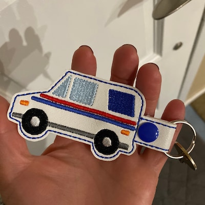 Mail Truck Key Chain, Usps Keychain, Postal Worker Gift, Postal Truck ...