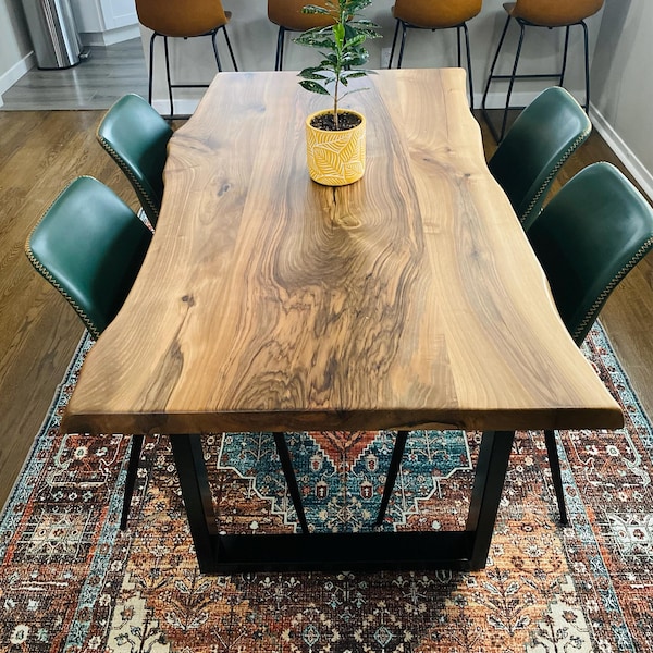 Handmade Live Edge Outdoor Wood Table, Dining Table, Outdoor Furniture ...