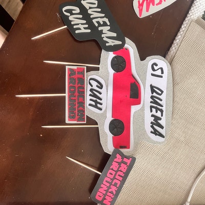 Si Quema Cuh SVG File, Cake Topper SVG, Trokiando Cake Topper - Etsy