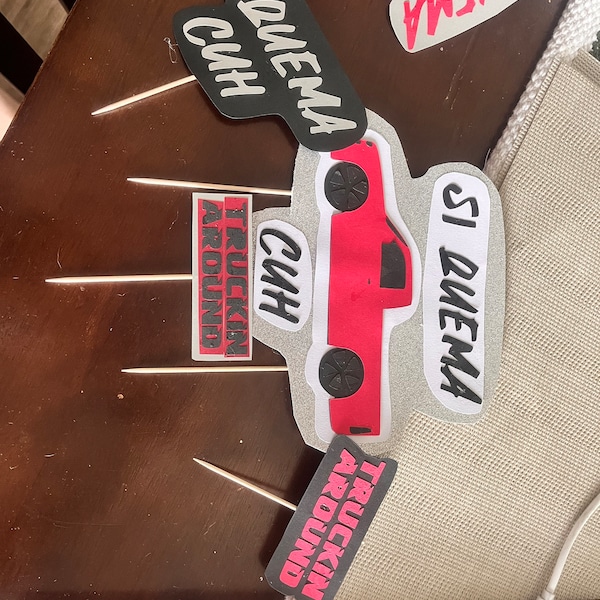 Si Quema Cuh SVG File, Cake Topper SVG, Trokiando Cake Topper - Etsy