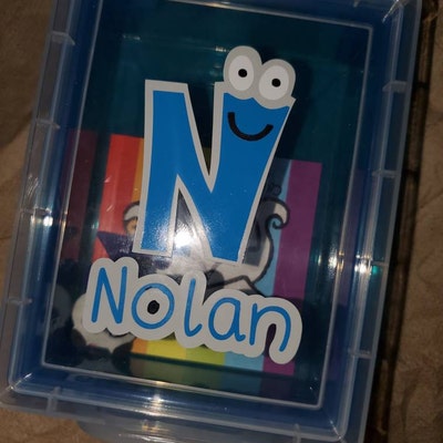 Personalized Student Name Crayon Box Holder, School Supplies, Teacher ...