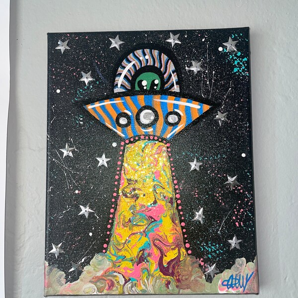Portals Mushroom Canvas Painting - Etsy