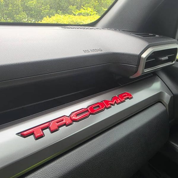 Tacoma Glove Box Letters