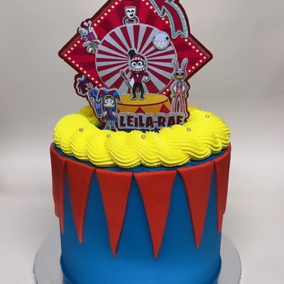 Personalised the Amazing Digital Circus, Birthday Cake Topper ...