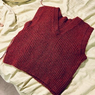 Knitting Vest Pattern, Knitting Sweater Pattern, Easy Knit Vest Pattern ...