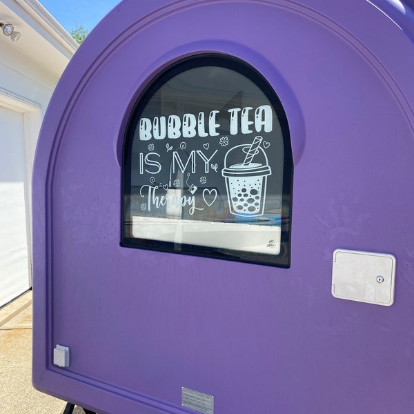 Sunflower Decals, Flower Wreath Decal for Shop Window Display ...