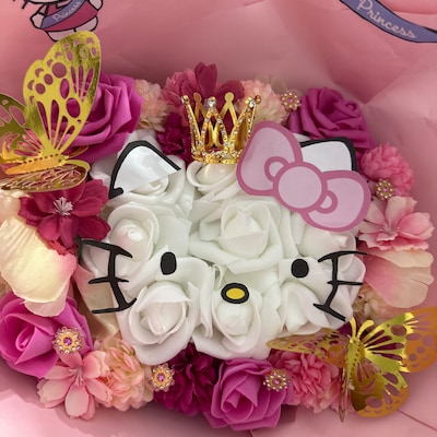 Pink Kitty Rose Bouquet - Etsy