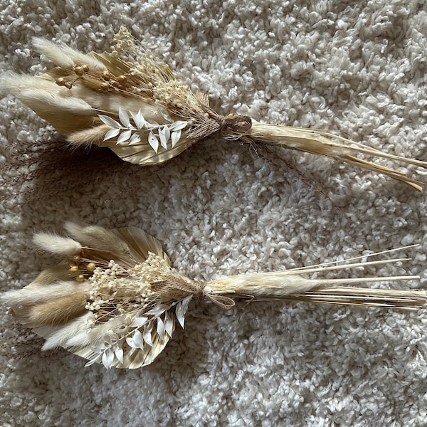 DRIED 8" Mini Palm & Ruscus Bouquet/dried Floral Bouquet/reed/dried ...