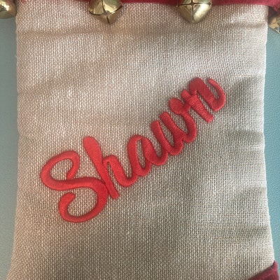 Custom Embroidered Name Iron on Patch Script Font Personalized Your ...