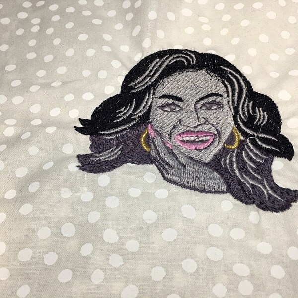 DIGITAL: Michelle Portrait - 4 Sizes Embroidery Design for Machine ...