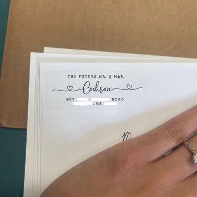 Return Address Labels Clear Address Labels Gold Foil Return - Etsy