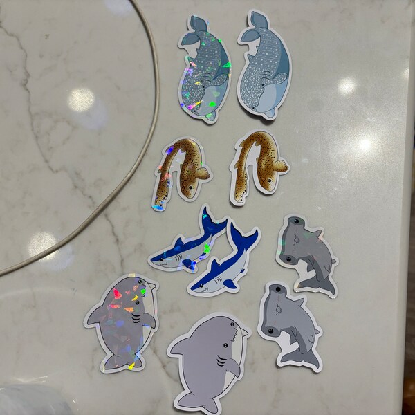 Narwhal Sticker Set, Cute Narwhal, Cute Stickers, Kawaii Stickers ...