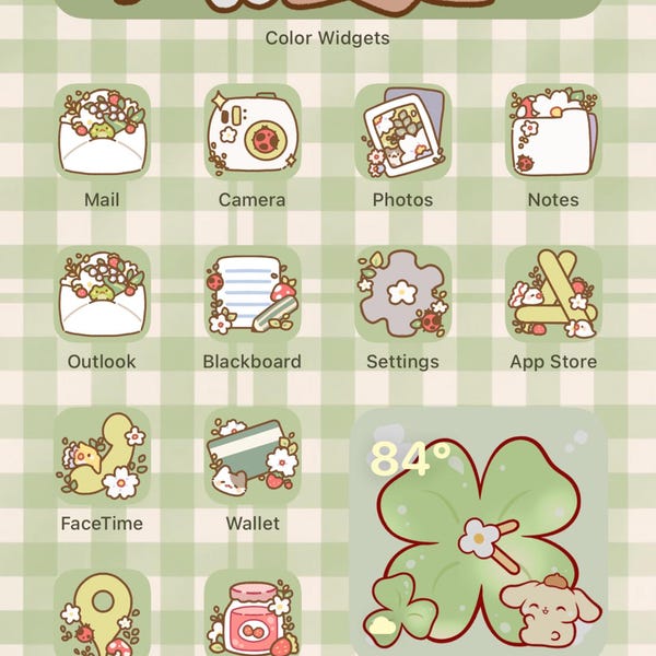 Cute Cottagecore App Icon Set | Kawaii Aesthetic Theme for Android Ios ...