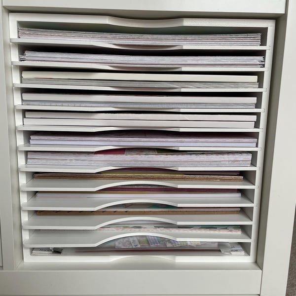 12x12 Paper Holder (16 Slot) - IKEA® or Desk - Etsy UK
