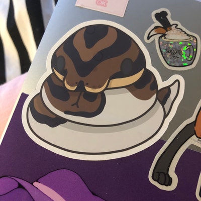 Ball Python Stickers, Cute Snake Stickers - Etsy