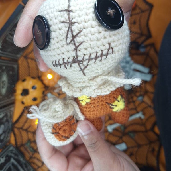 Halloween Sam Crochet Pattern, Crochet Halloween Doll Amigurumi Pattern ...
