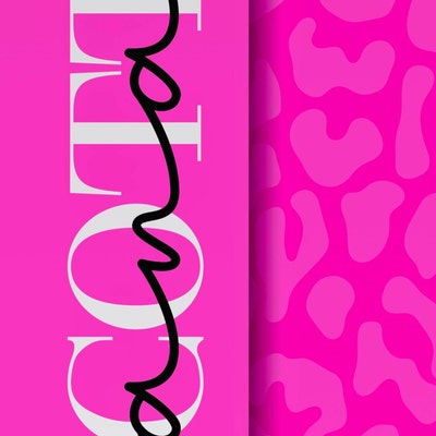 5 Custom Desktop Wallpaper Personalization, Laptop Background, Pink ...