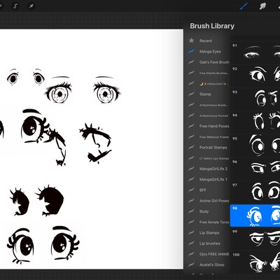 Procreate Chibi Pose Stamp Brushes 34 Procreate Chibi Sitting Poses Cartoon Manga Character ...