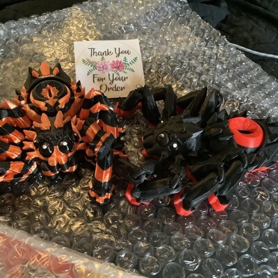 Tarantula Spinner Spider Fidget Articulated Toy 3D Printed Anxiety ...