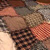 Rag Quilt, Farmhouse Rag Quilt, Country Charm Rag Quilt, Lap Quilt ...