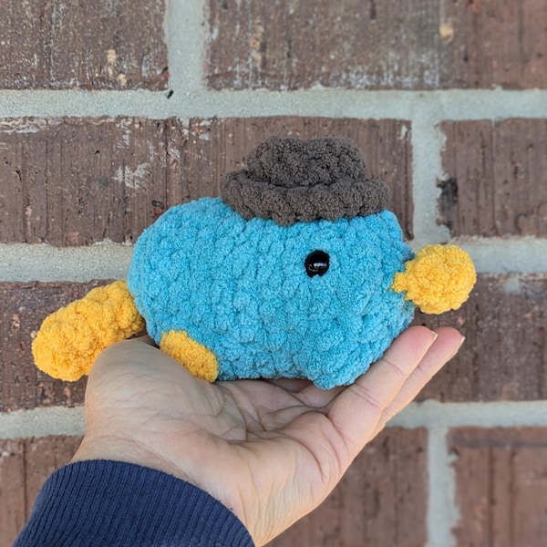 Crochet Pattern Perry the Platypus Mini Amigurumi Crochet Pattern Mini ...