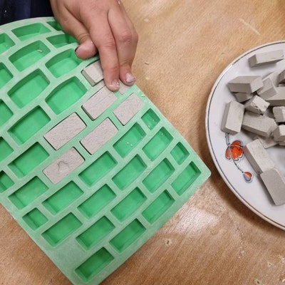 Mold for Bricks 06 Circles Scale Model DIY MINIMUM ORDER Quantity 3 Pcs ...