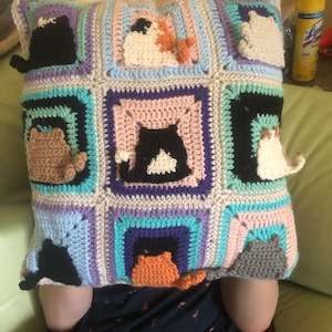 Many Cats Square ENGLISH Crochet Pattern PDF Granny - Etsy Australia