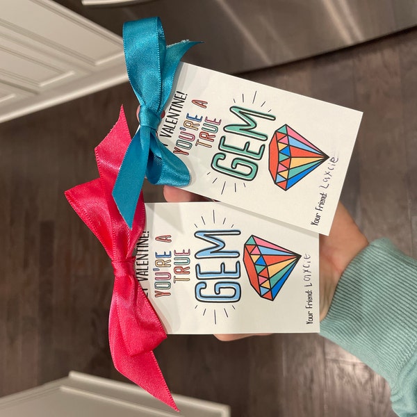 PRINTABLE Valentine Card, Ring Pop Valentine Card, Printable Classroom ...